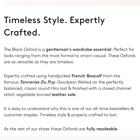 Meermin | Shoes | Meermin 1198 Black Calf French Boxcalf Cap Toe Oxford ...